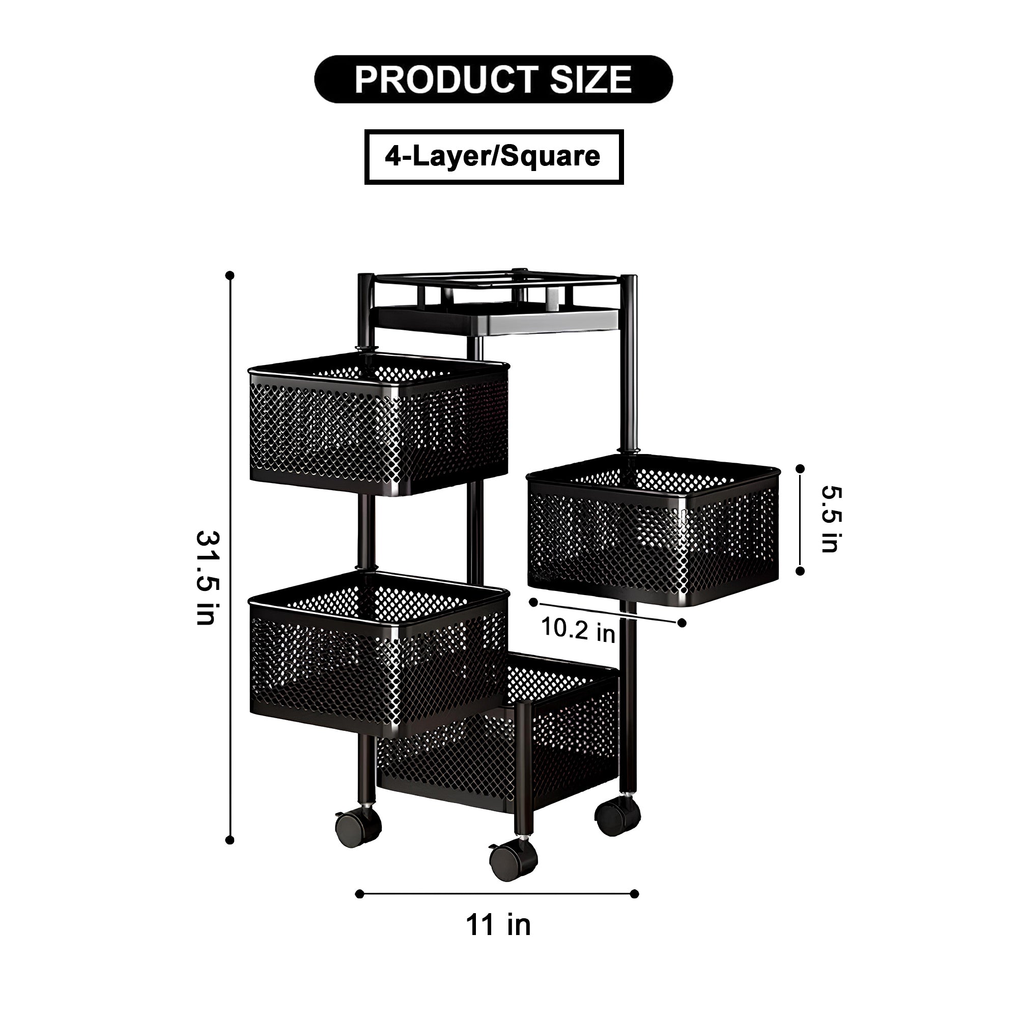 Premium Square Metal Trolley By MATRIX – matrixhome-pk