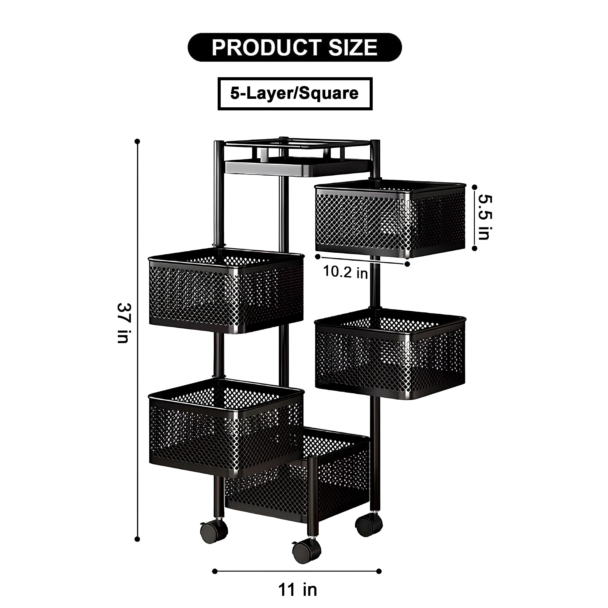 Premium Square Metal Trolley By MATRIX – matrixhome-pk